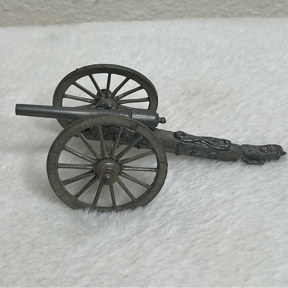 Accents | Vintage Ks Pewter Collectible Rolling Miniature Cannon Toy ...